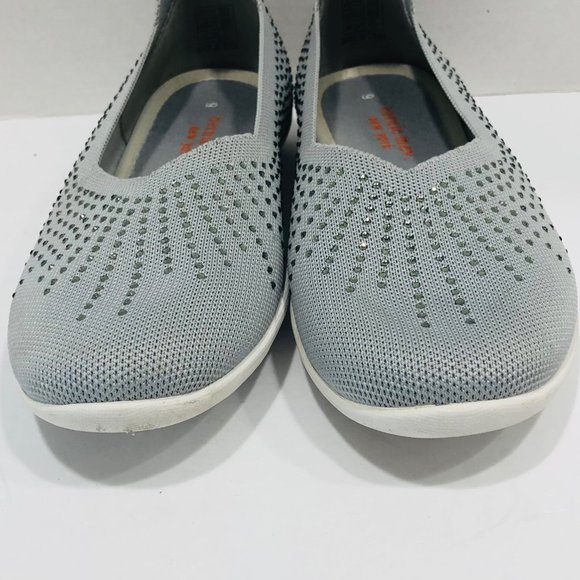 bernie mev. | Shoes | Bernie Mev New York Gray Knit Slip On Sneakers ...